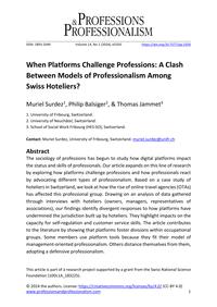 When platforms challenge professions